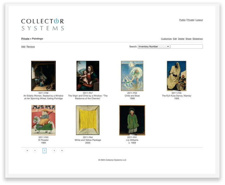Museums & Institutions - Collector Systems